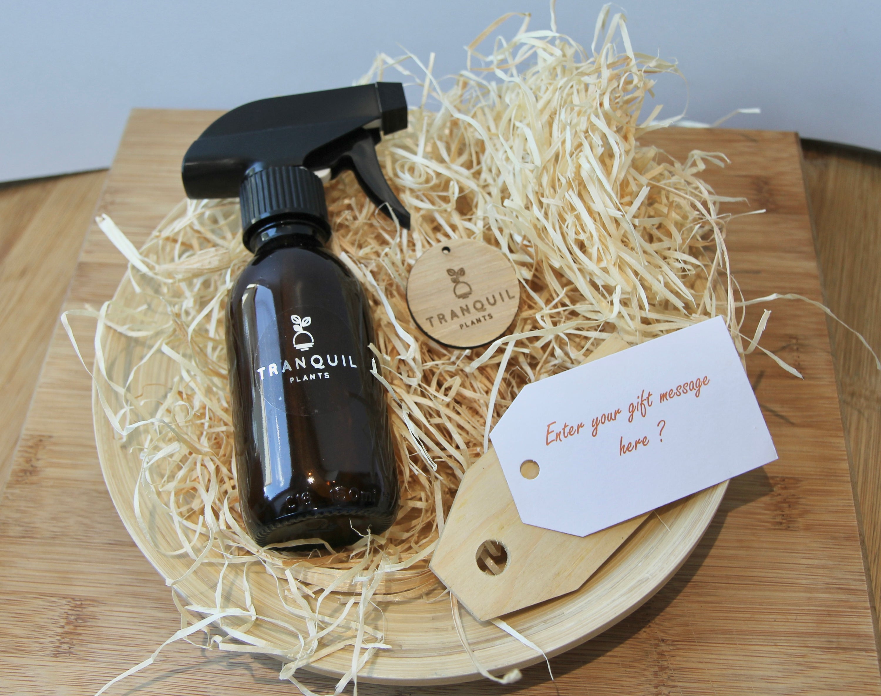 Corporate gift 10 pack - birds nest coco fibre fern kokedama with tray ...